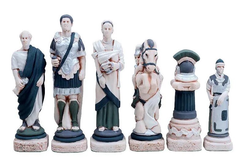 Premium Spartacus Chess Set 23x23in, Gift Chess, Handcrafted Wooden ...