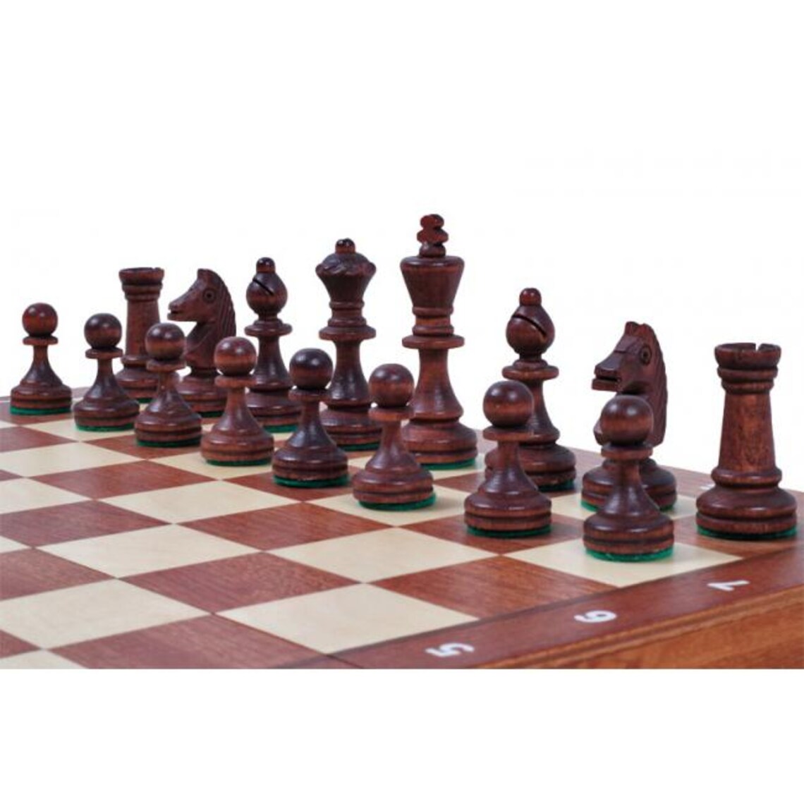 Tournament Chess Set 14x14in With Figure Weights, Wooden Souvenir Chess ...
