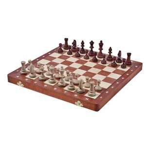 Tournament Chess Set 14x14in With Figure Weights, Wooden Souvenir Chess ...