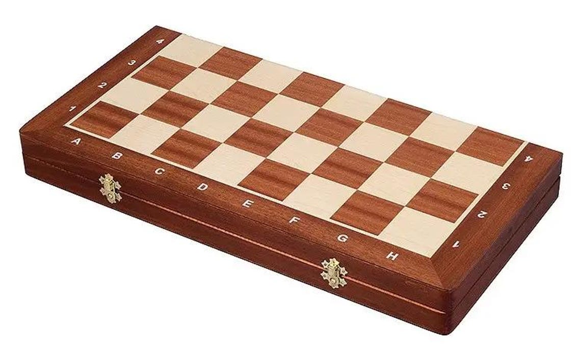 Tournament Chess Set 21x21in With Figure Weights, Wooden Souvenir Chess ...