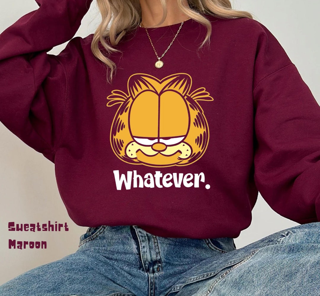 Whatever Garfield Comfort Colors Shirt, Disney Garfield the Cat ...