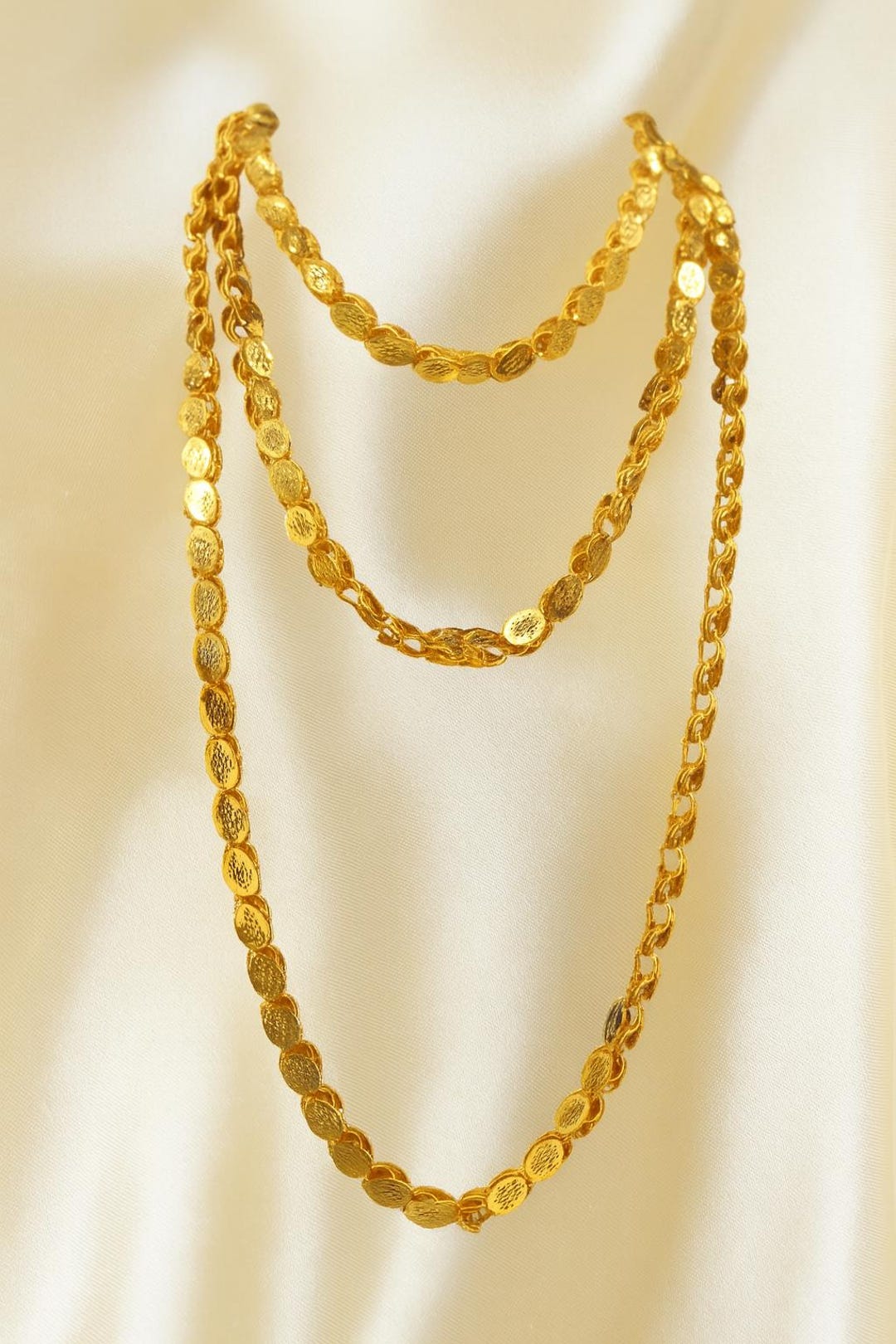 21K Gold Plated Arab Chain Necklace: Halabi Heritage Design حلبي - Etsy