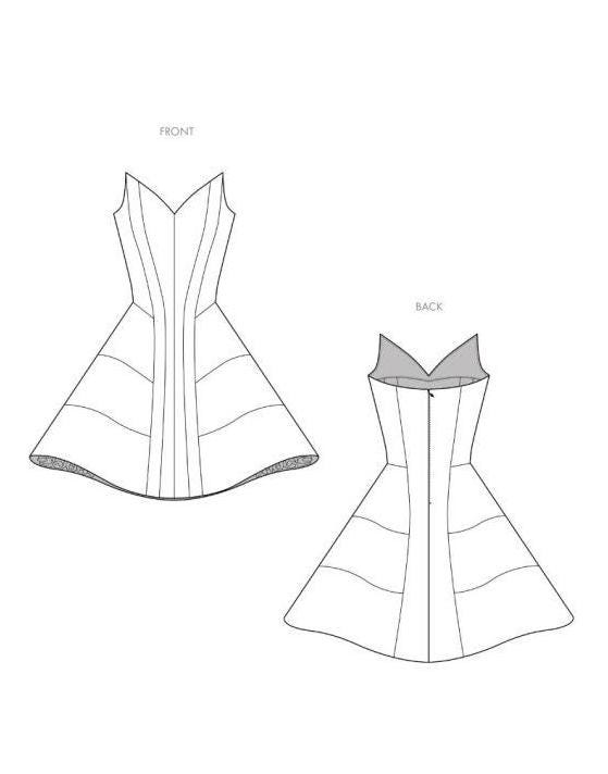 Cocktail Mini Dress Digital PDF Sewing Pattern for Women, Available in ...
