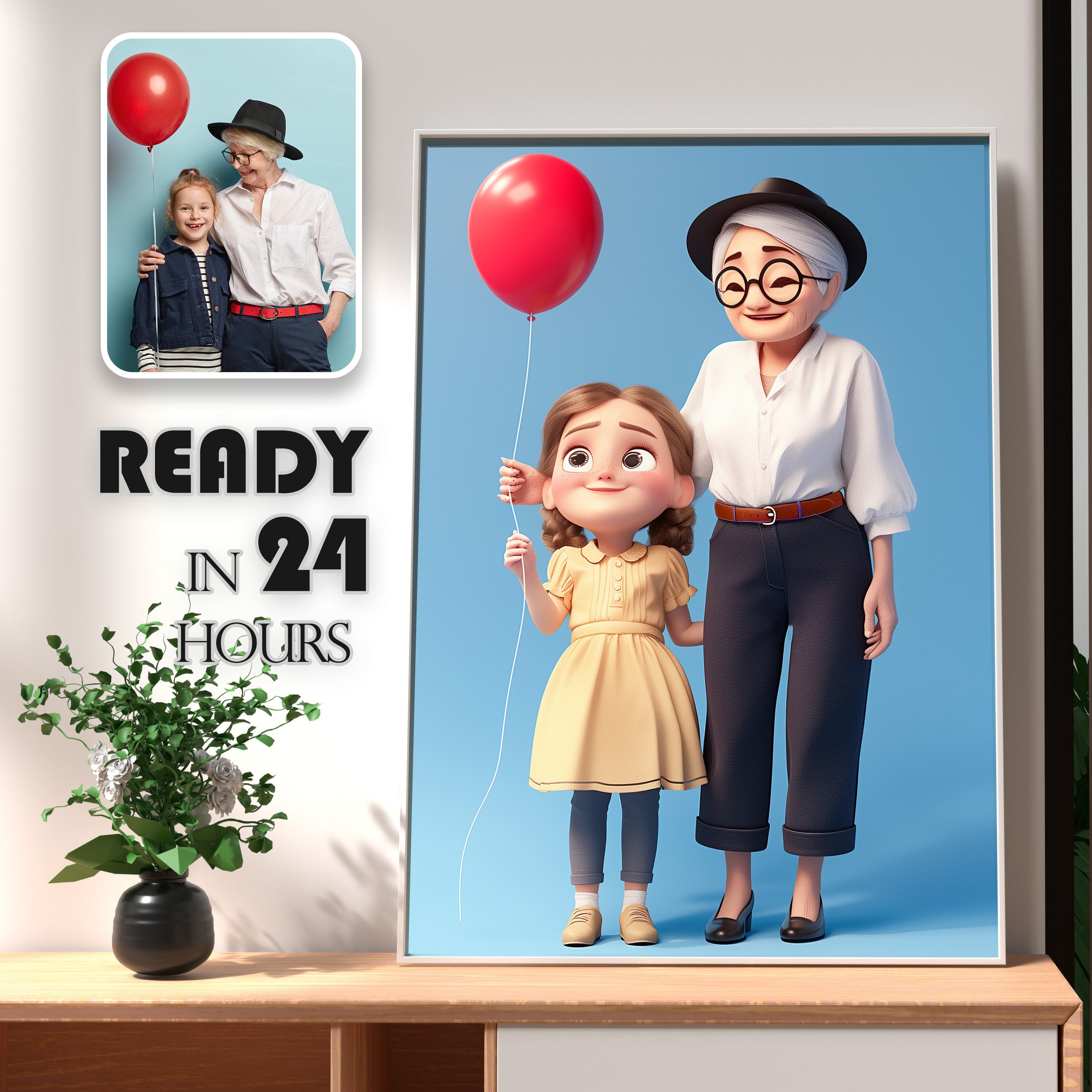 Pixar Character Portrait| Custom Cartoon Portrait From Photo | Pixar ...