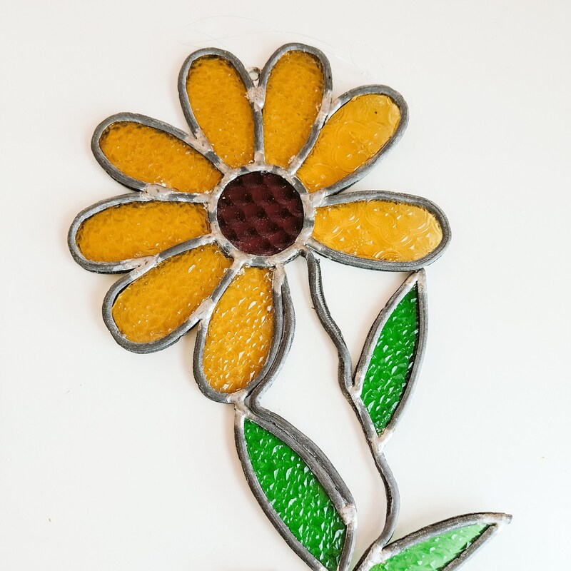 Stained Glass Daisy - Etsy