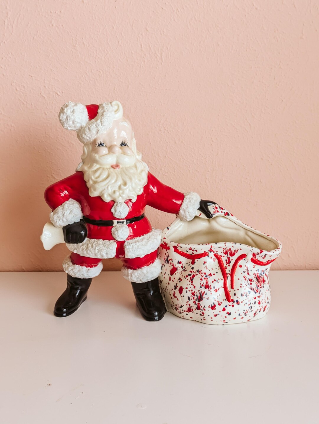 Atlantic Mold Santa Clause With Present Bag Sack Retro Vintage 1980s ...