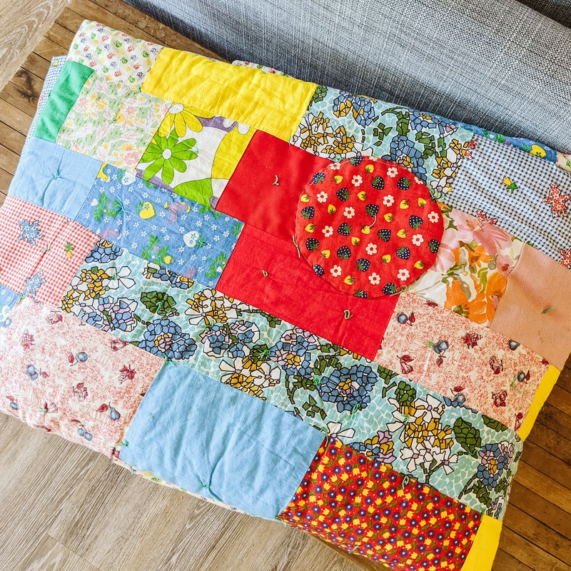 Retro Quilt - Etsy
