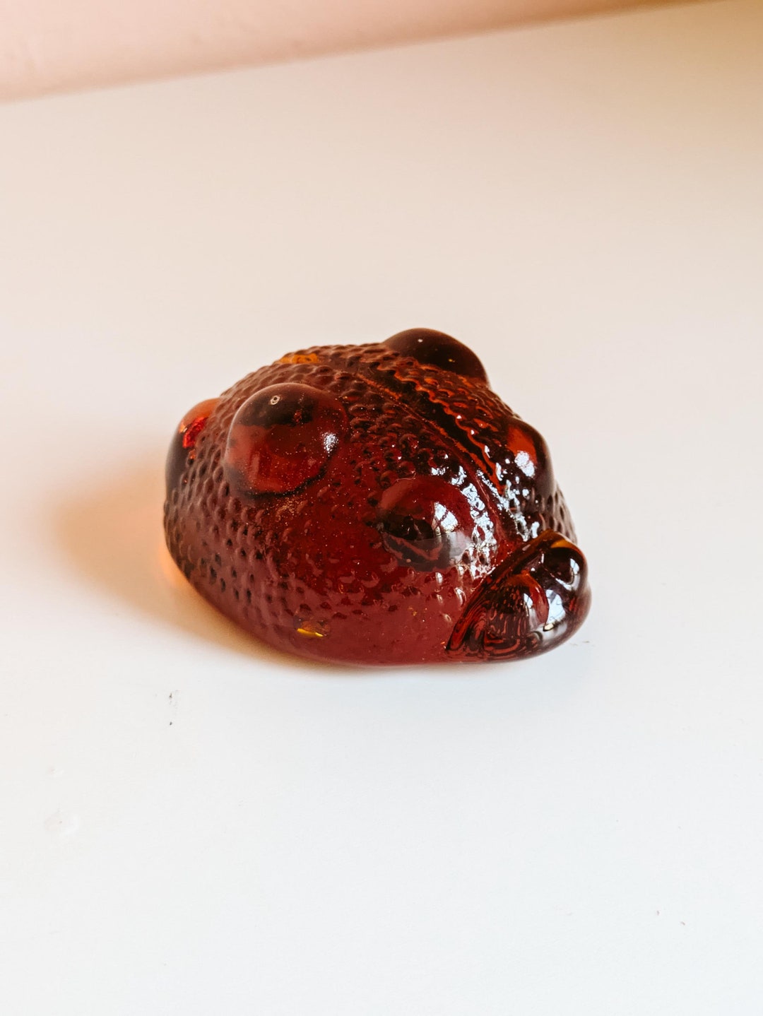 Blenko Glass Ladybug Amber Vintage Retro 1960s 1970s 1980s 1990s ...