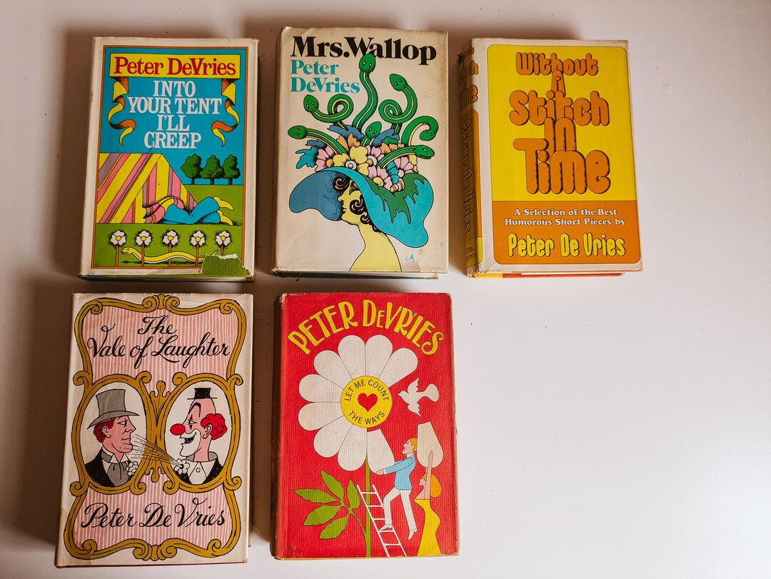 Peter Devries Books Vintage Retro 1960s First Edition Let Me Count the Ways Vale of Laughter ...