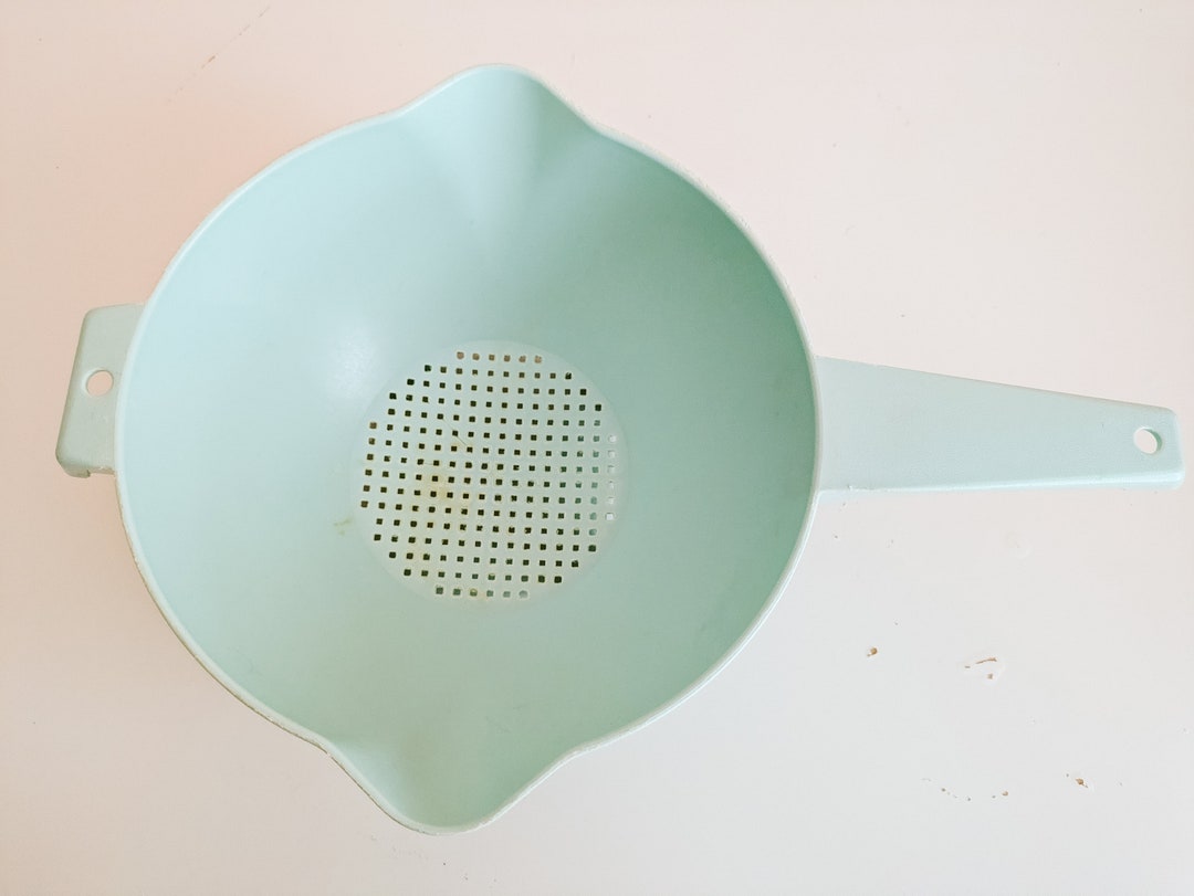 Vintage Tupperware Strainer Mint Green Blue Jadite Retro 1970s 1980s ...