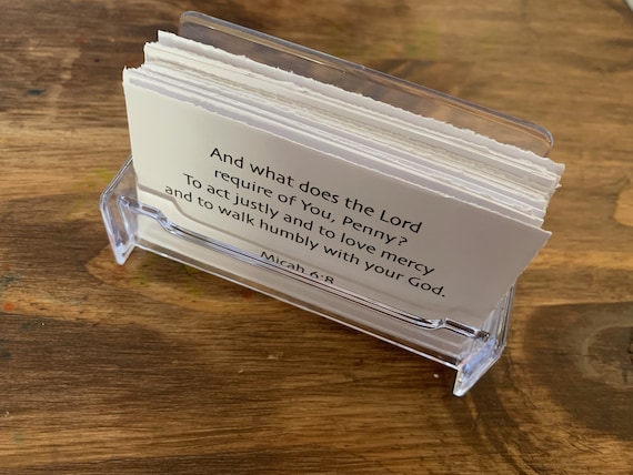 Personalized Scripture Cards - Etsy