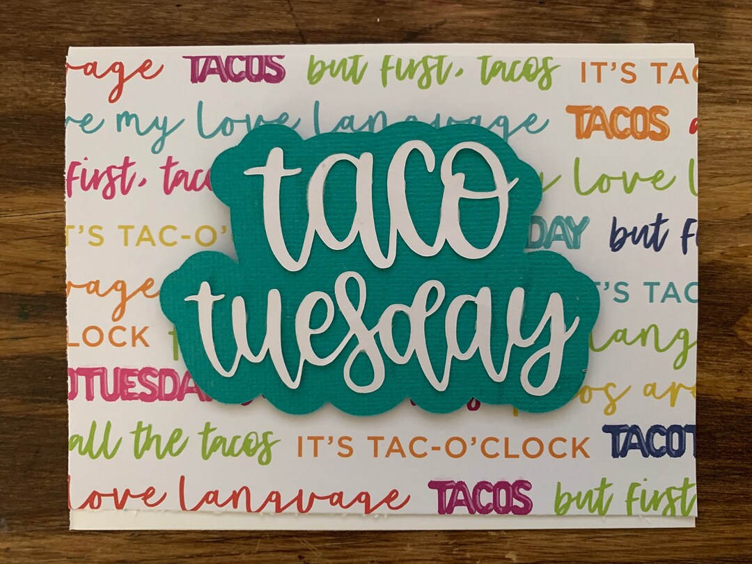 Greeting Card: Taco Tuesday - Etsy