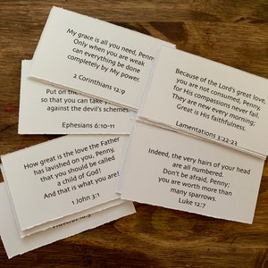 Personalized Scripture Cards - Etsy