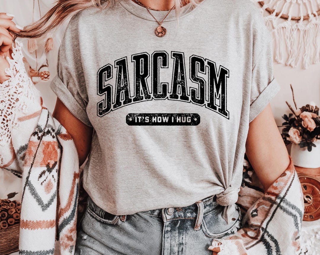 Sarcasm It's How I Hug, Nice Guy Gifts, Rude Shirts Men, Women ...