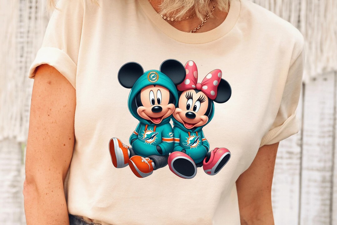 Mickey and Minnie Miami Football Shirt, Disney Miami Football Shirt ...