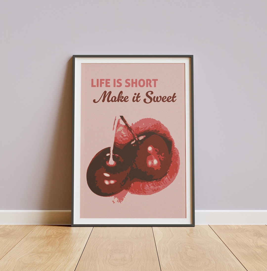 Life is Short Poster Print - Etsy