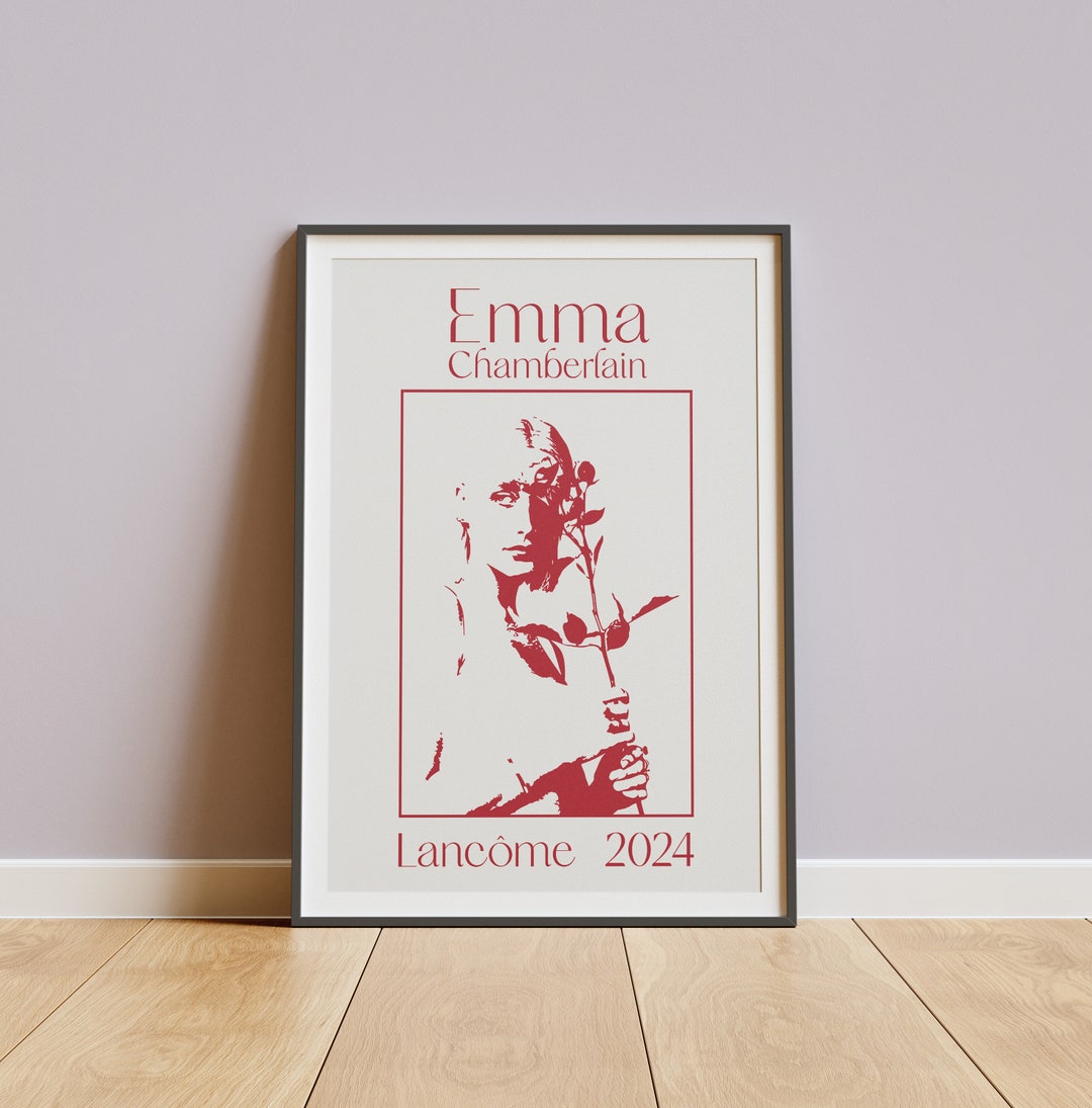 Lancome Feat. Emma Chamberlain Poster Print - Etsy