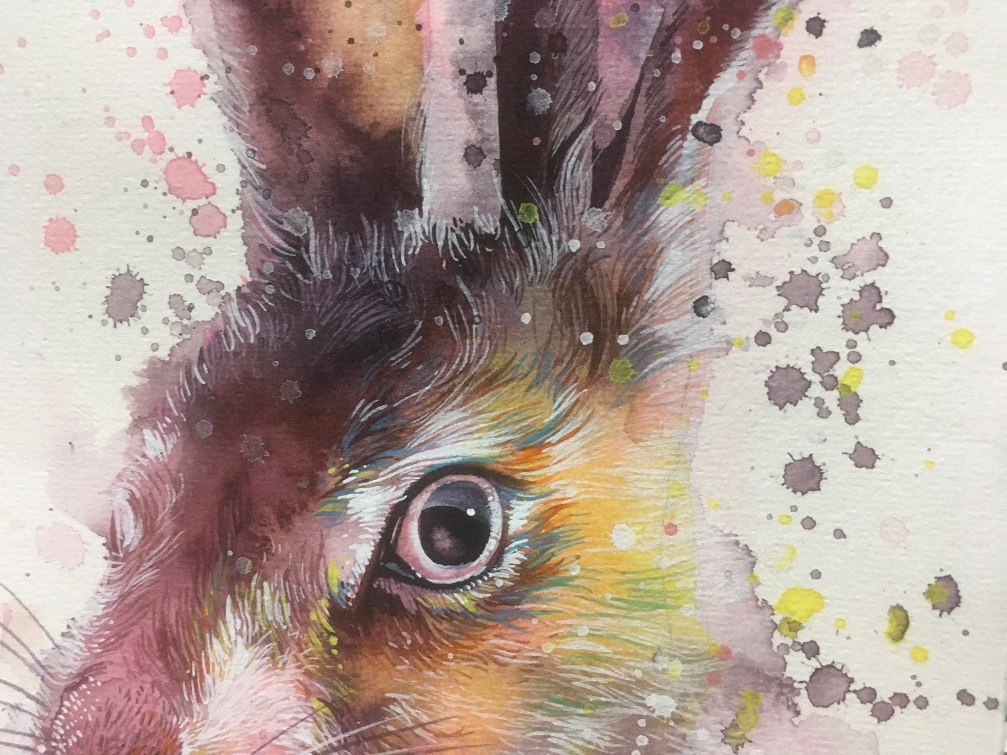 Rabbit • Watercolour Painting • Art Print - Etsy