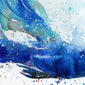 Guppy Blue • Watercolor With Gouache • Original Painting - Etsy