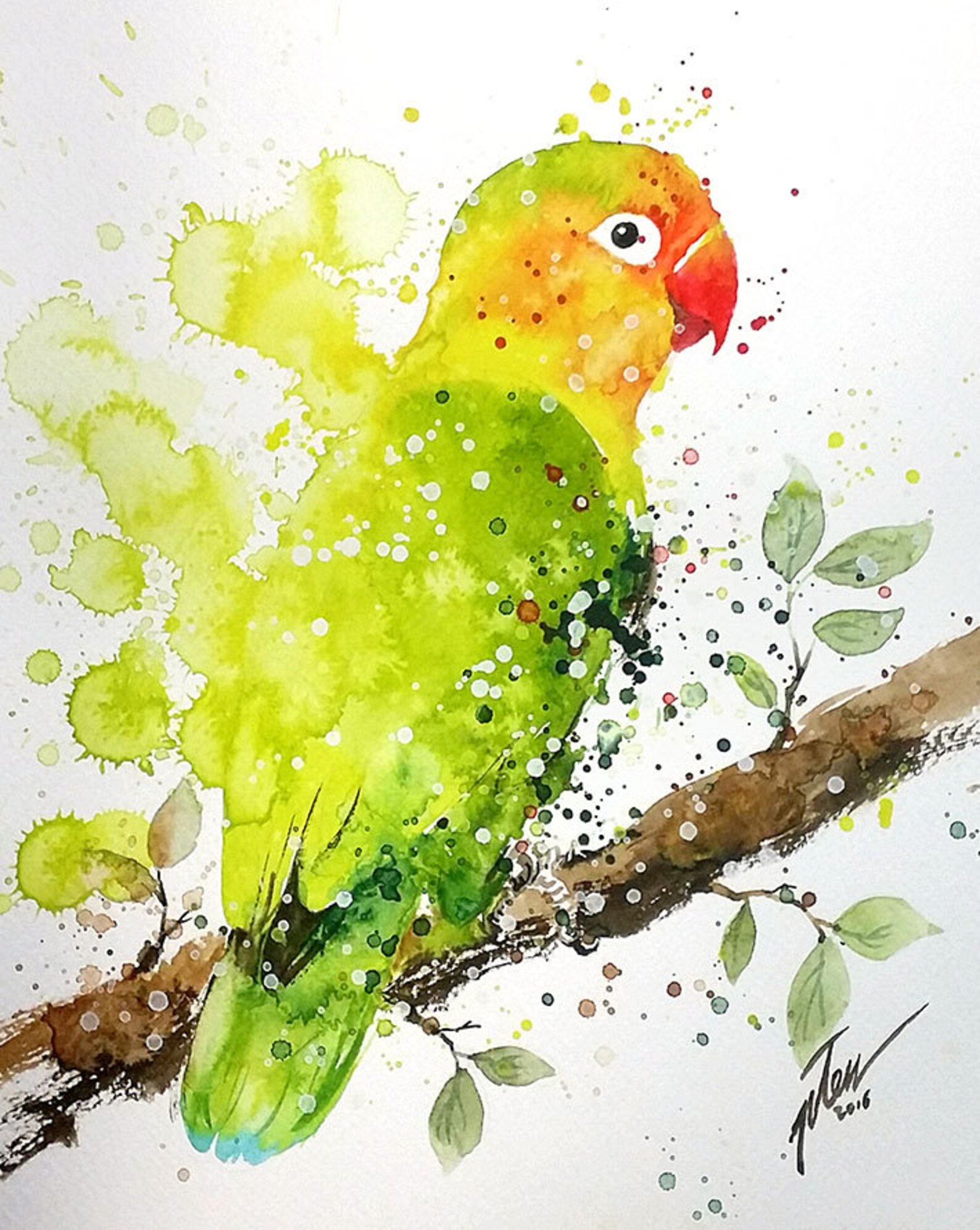 Commission Piece of Lovely Pet Bird taco - Etsy