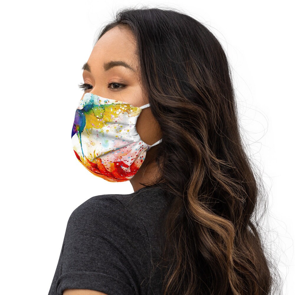 Face Mask | Custom-make With Hummingbird Print - Etsy