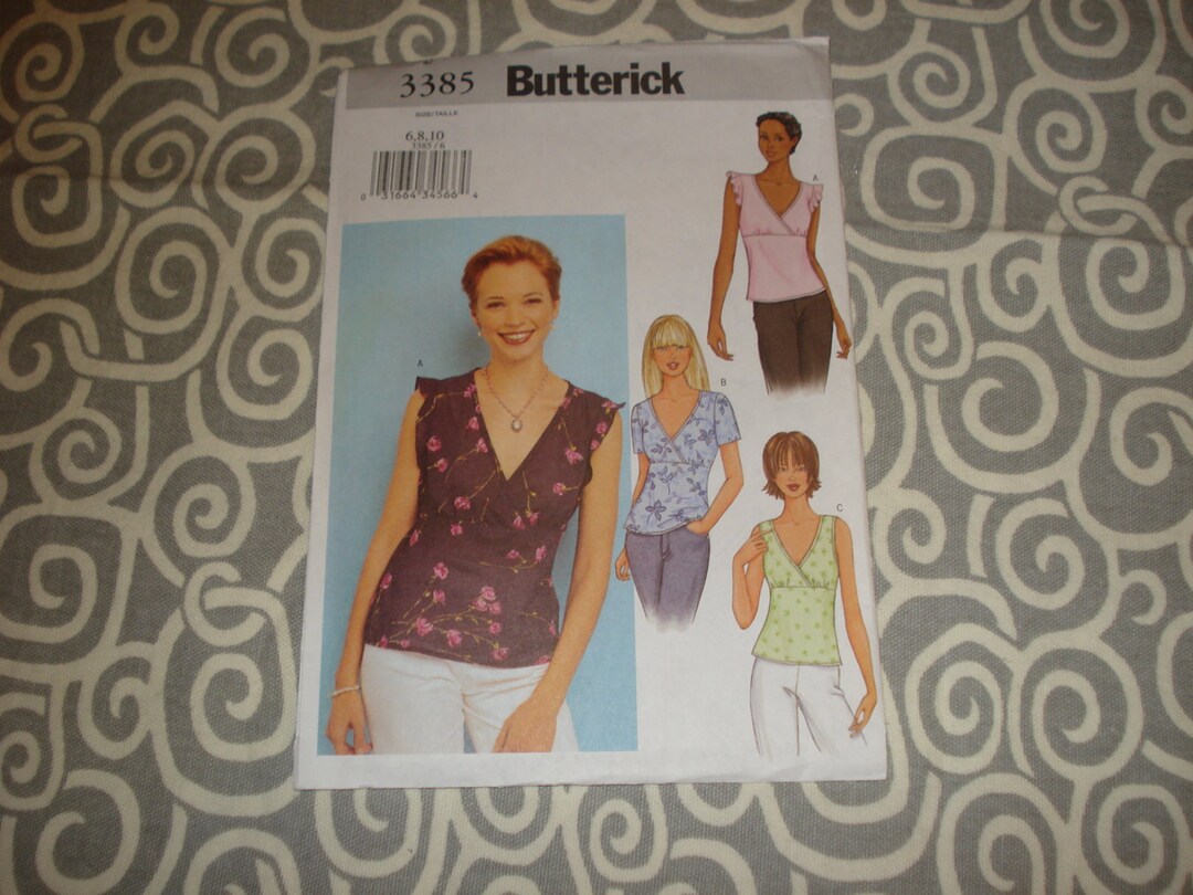 Butterick 3385 Misses' Top Pattern. Sizes 6-10. Uncut. - Etsy
