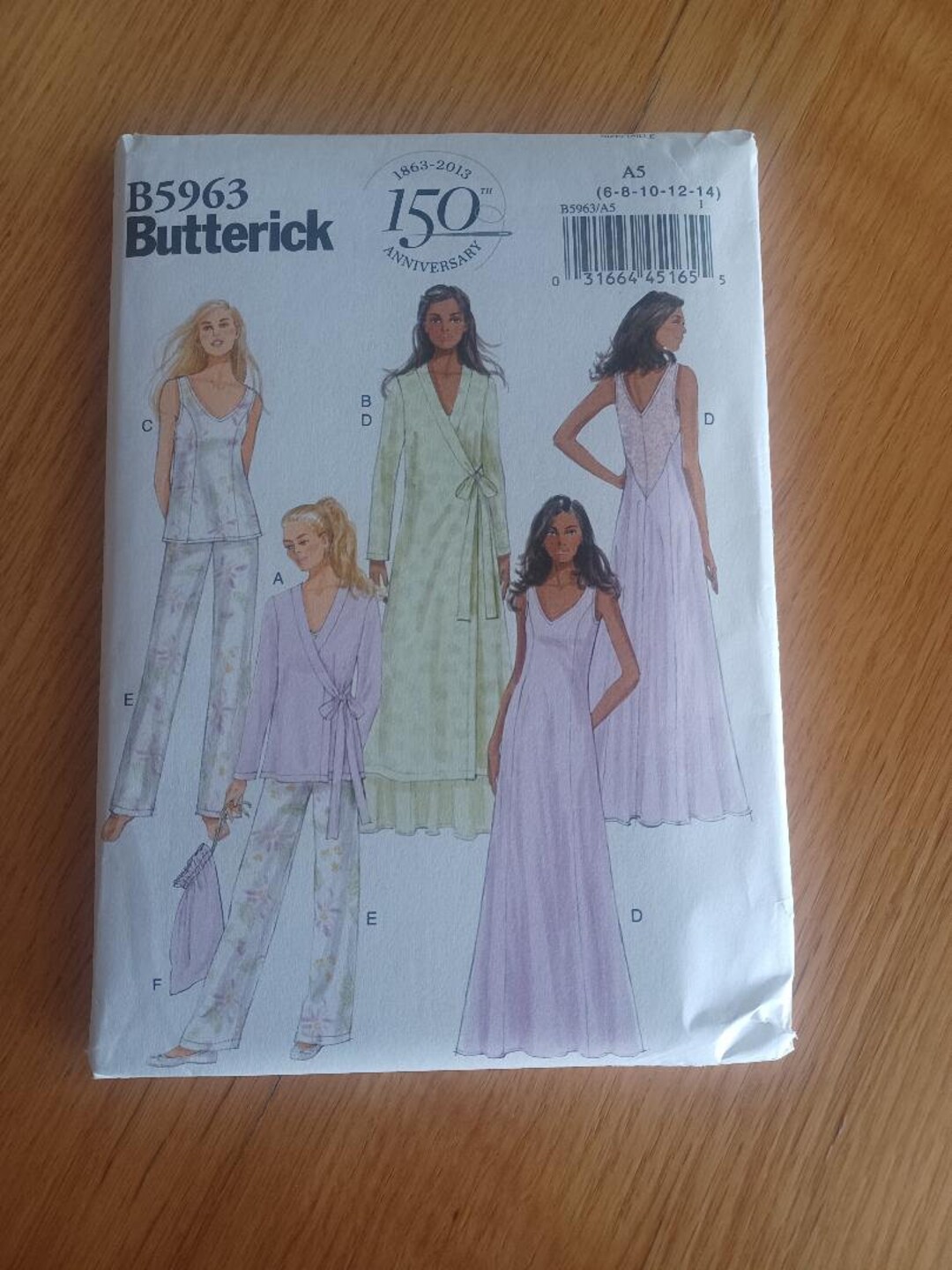 Butterick 5963 Misses' Sleepwear Pattern. Sizes 6-14. Factory Fold. - Etsy