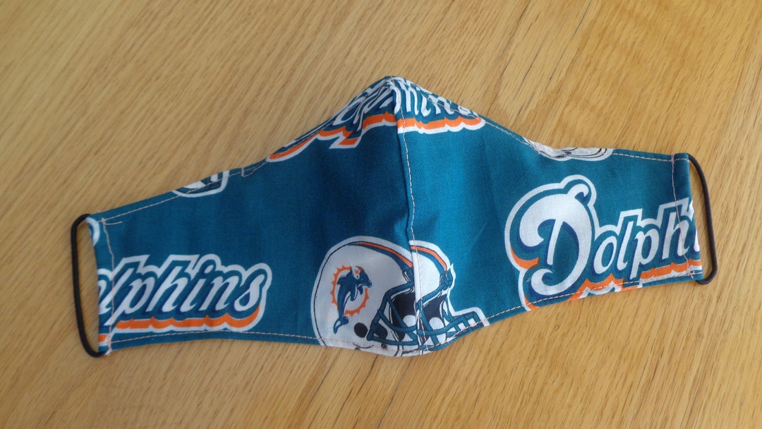 Women's Cotton Miami Dolphins Face Mask. - Etsy