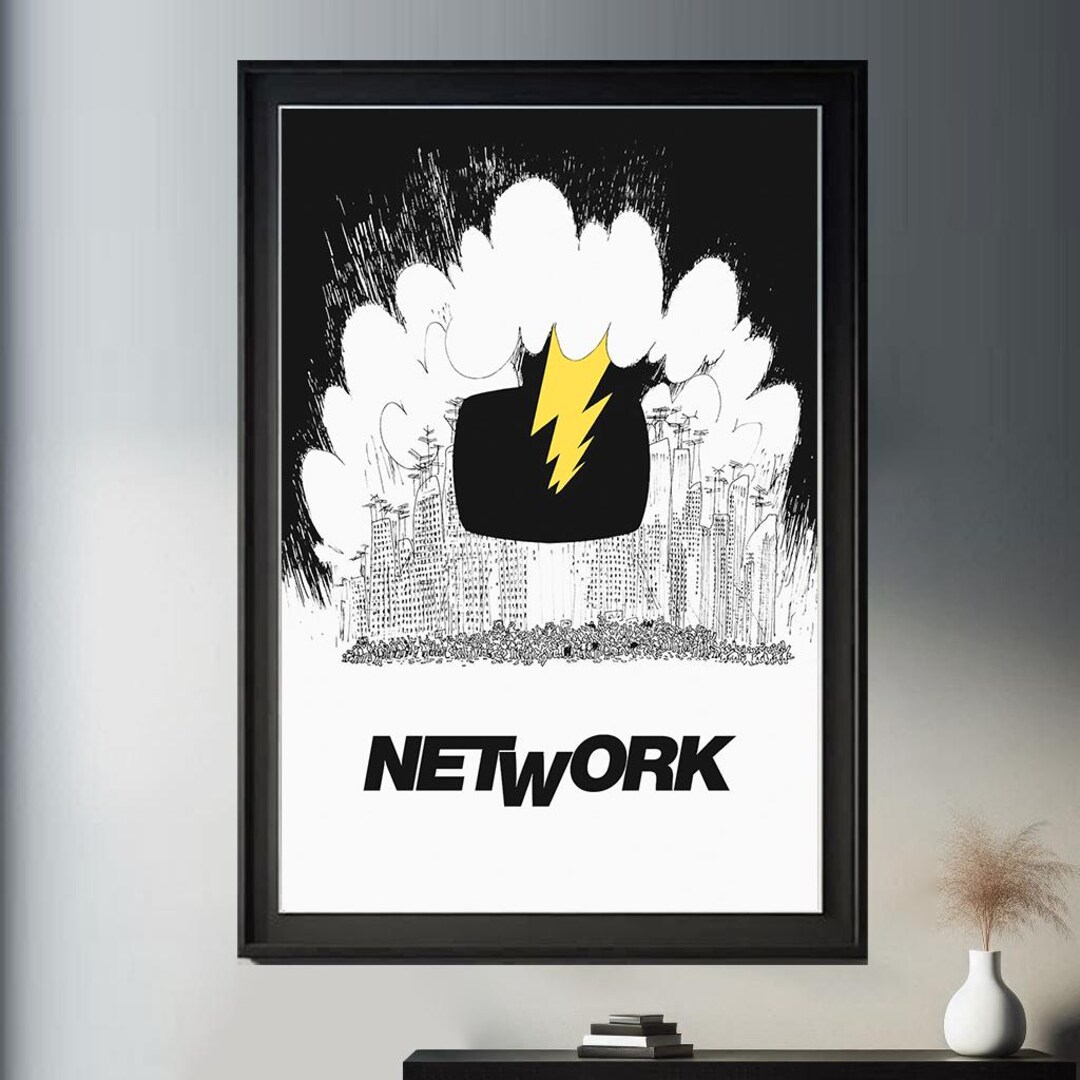 Network Movie Poster Retro Art Prints Wall Art Collections Classic ...