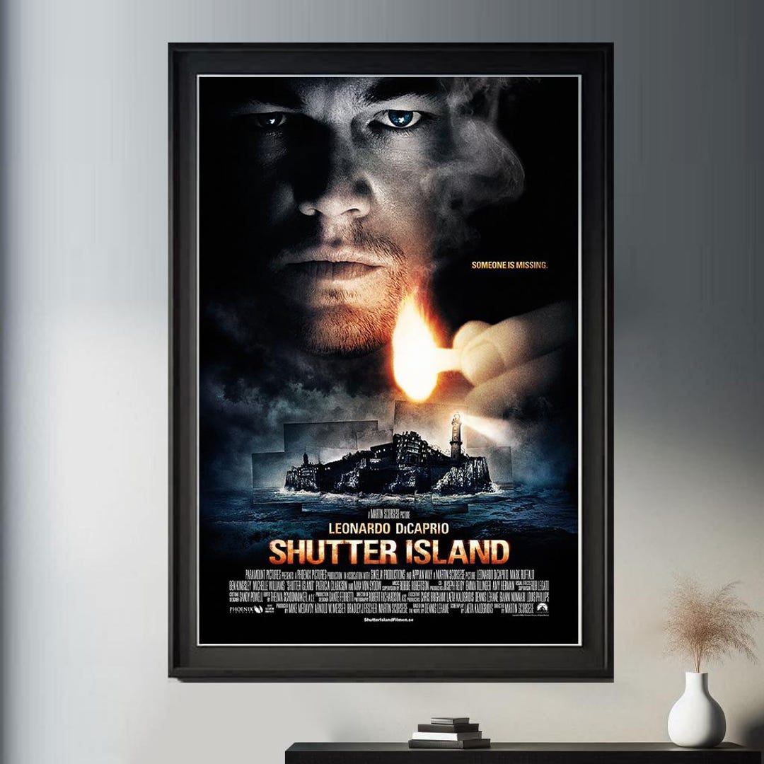 Shutter Island Movie Poster Retro Art Prints Wall Art Collections ...