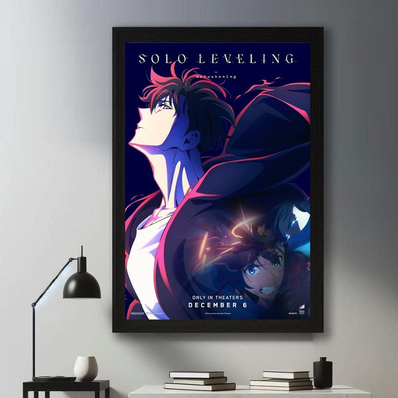 Solo Leveling reawakening Movie Poster Retro Art Prints Wall Art ...