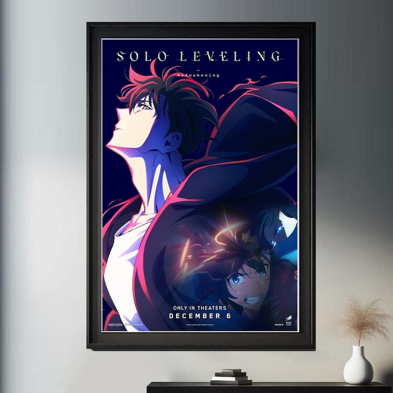 Solo Leveling reawakening Movie Poster Retro Art Prints Wall Art ...