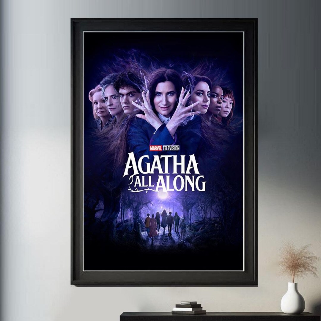 Agatha All Along Movie Poster Retro Art Prints Wall Art Collections ...