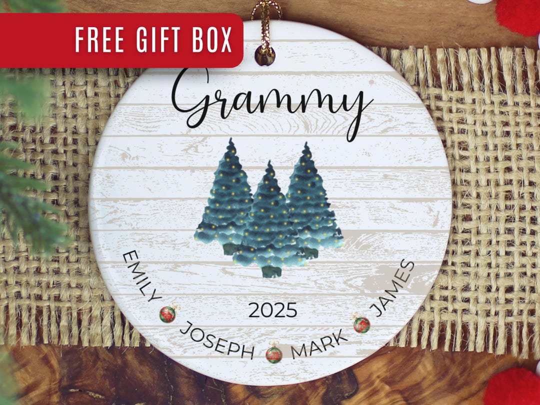 Personalized Grammy Christmas Ornament With Grandkids Names, Custom ...