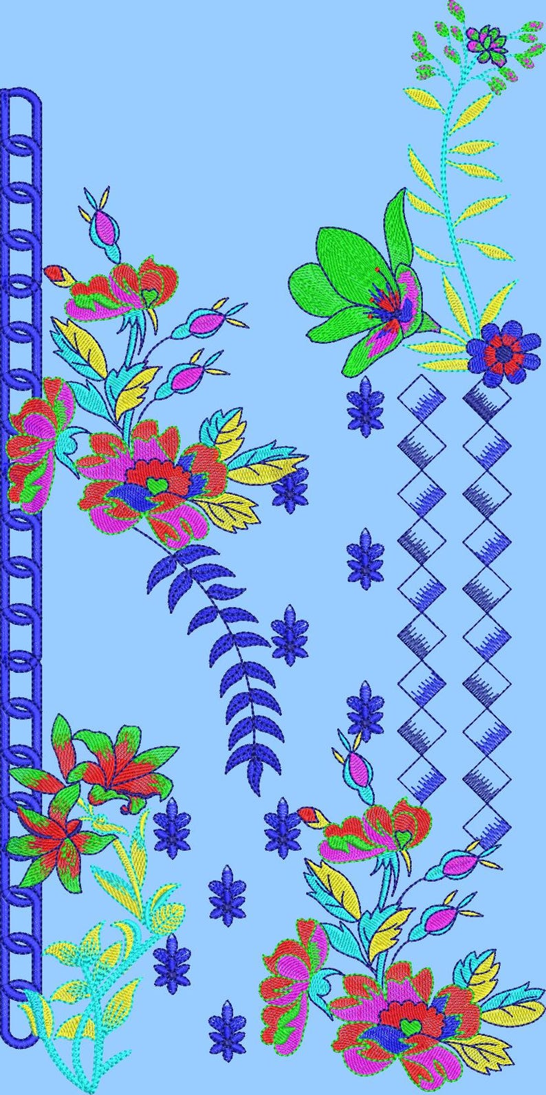 Embroidery Neck Design 10 Designs - Etsy