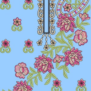Beautiful Embroidery Neck Designs 10 Designs - Etsy