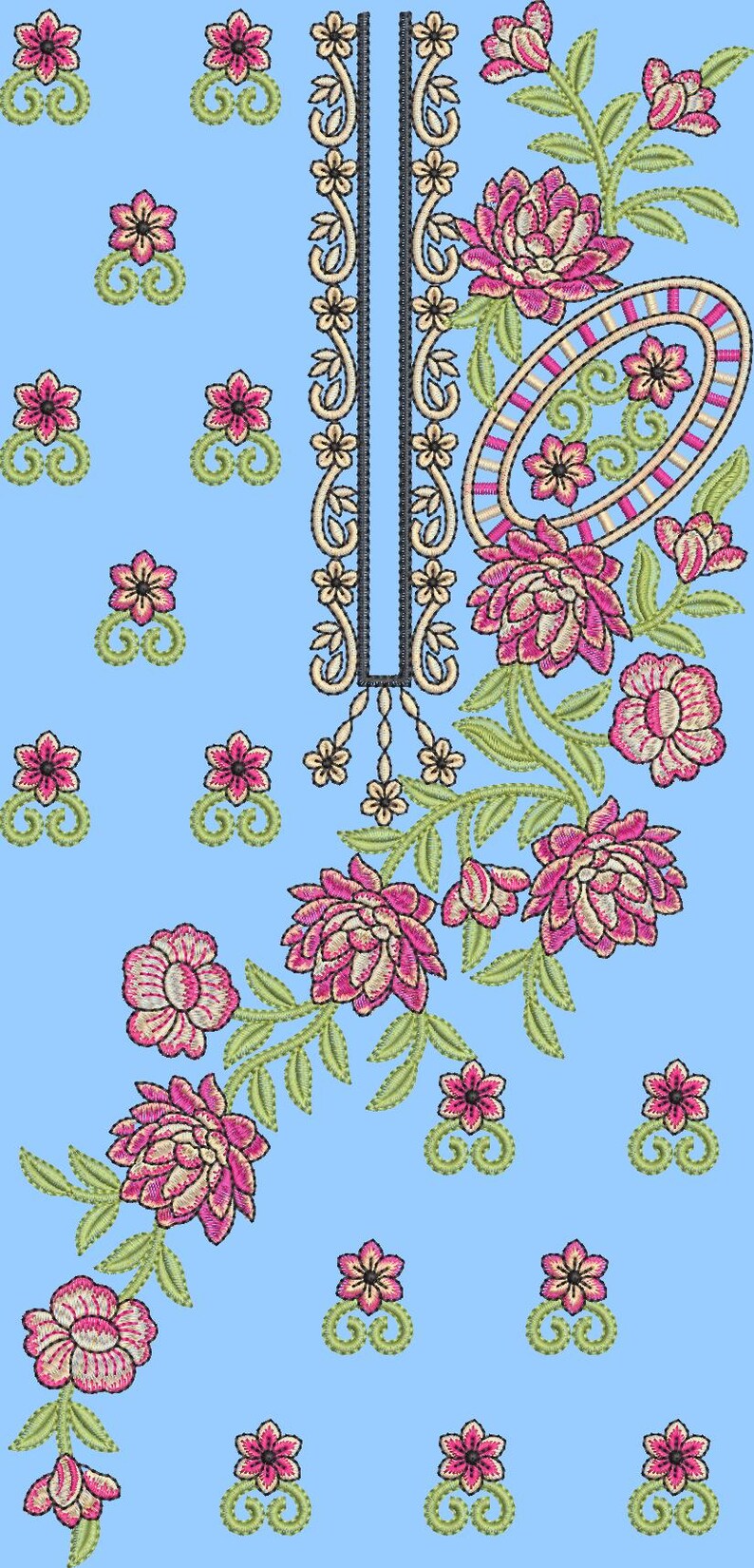 Beautiful Embroidery Neck Designs 10 Designs - Etsy