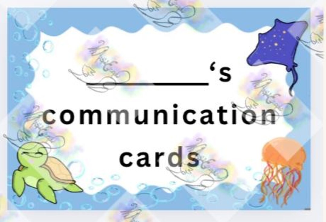 DIGITAL Ocean Communication Cards for Nonverbal, Semi-verbal, Selective ...