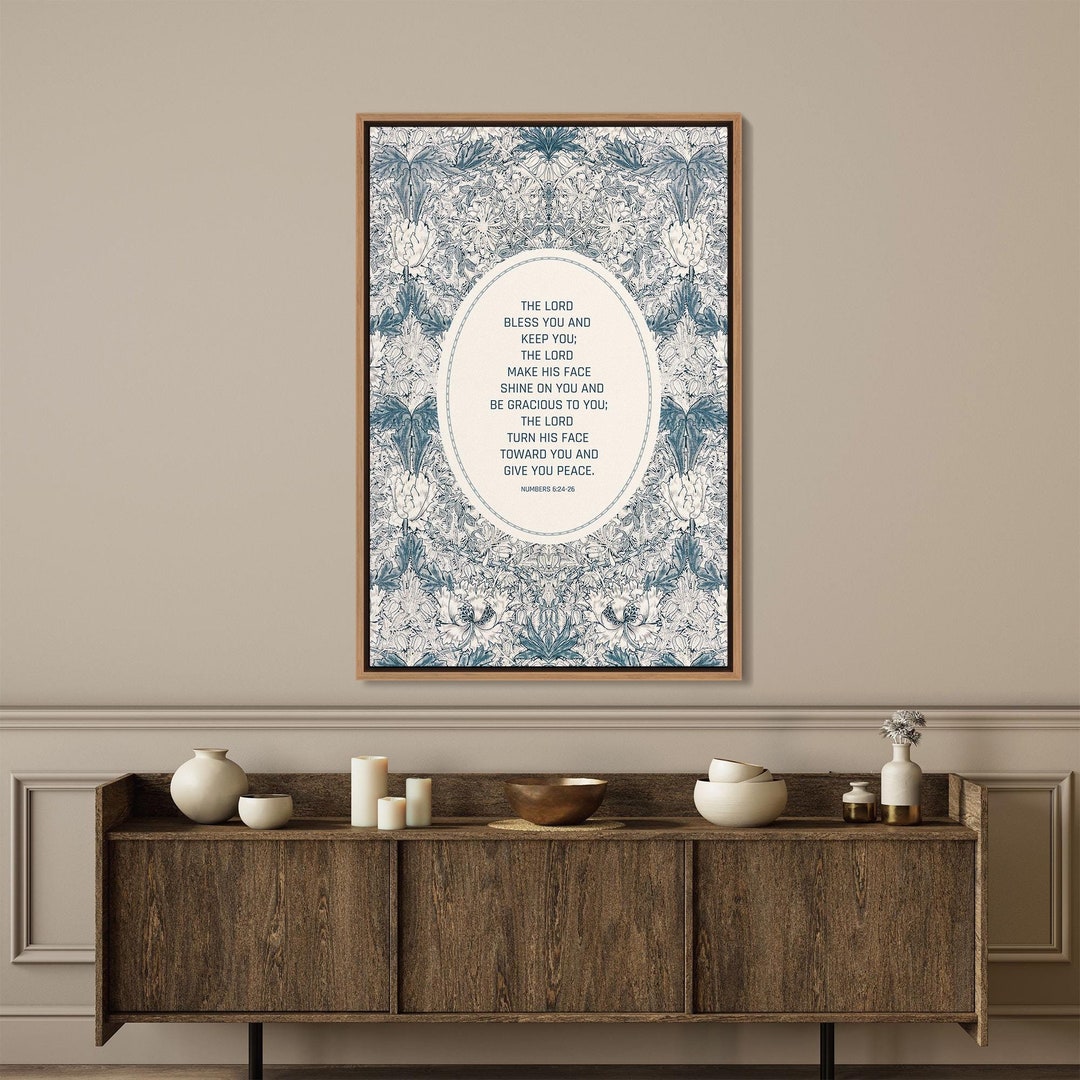 Christian Wall Art, Bible Verse Wall Art, May the Lord Bless You and ...