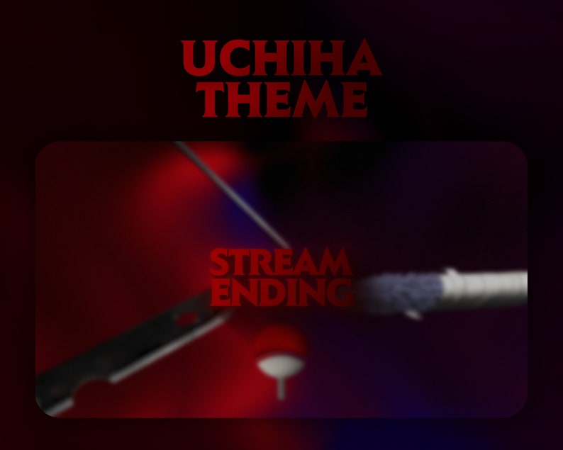 Twitch Animated Screens Uchiha Naruto Sasuke Itachi Comfortable Stream ...