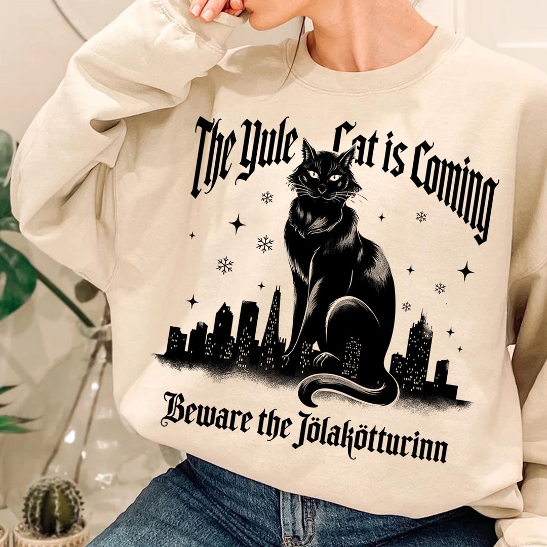 Jolakotturinn Christmas Cat Png, the Yule Cat Png, Holiday Winter ...