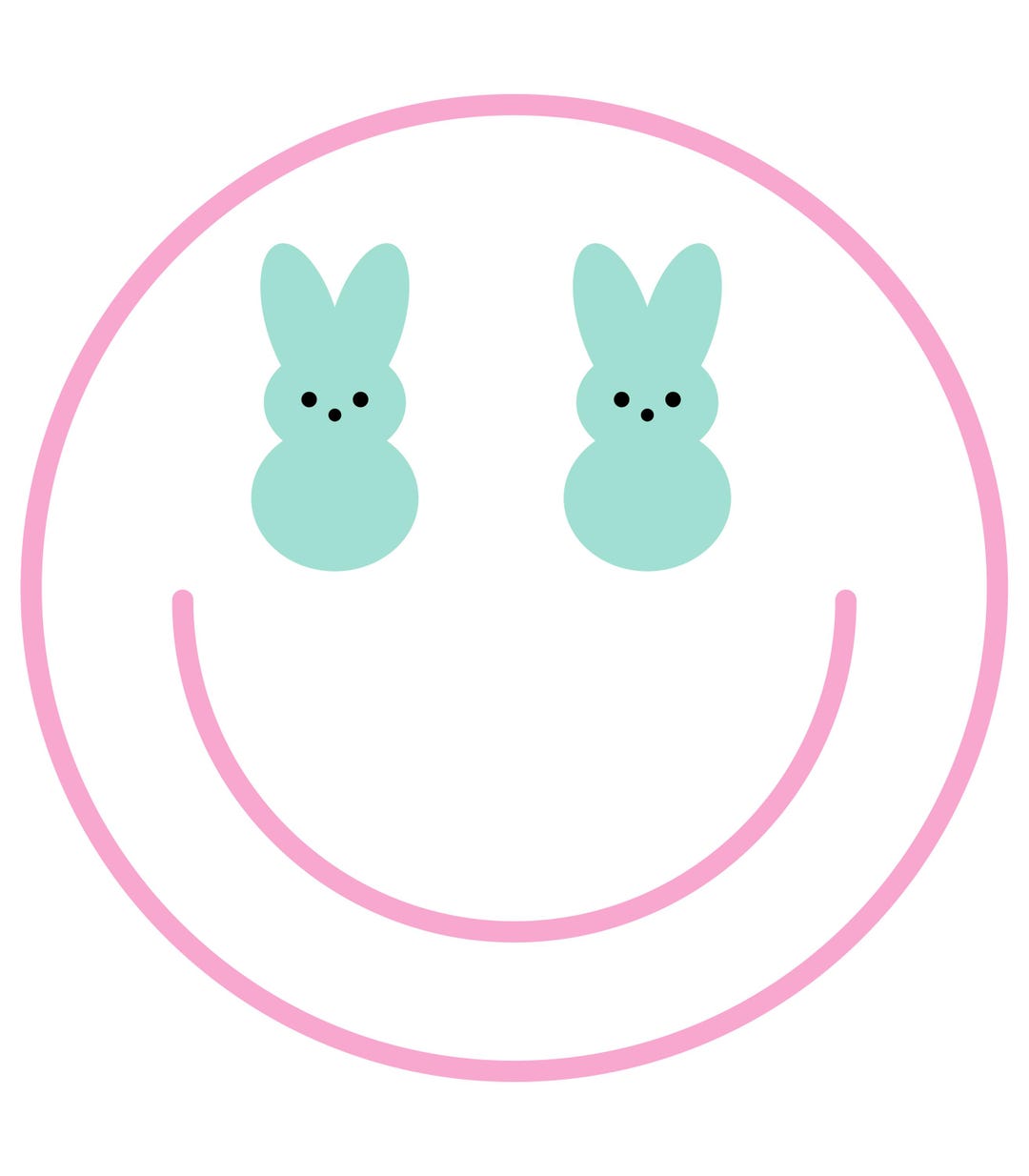 Peep Smiley Happy Face SVG, PNG, Easter Png Svg - Etsy