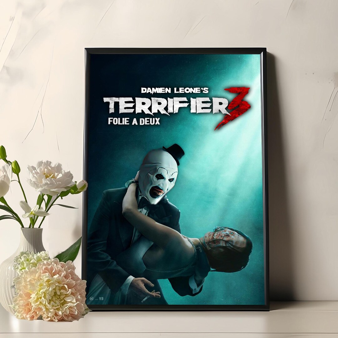 Terrifier 3 Movie Poster Rome Decor Movie Gift Wall Art Canvas Premium ...