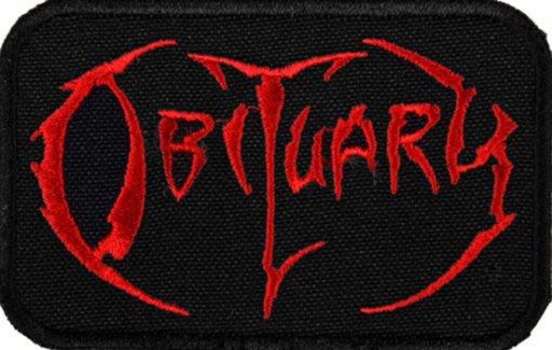 Obituary 01 Sublimated Patch Badge Applique Iron On - Etsy