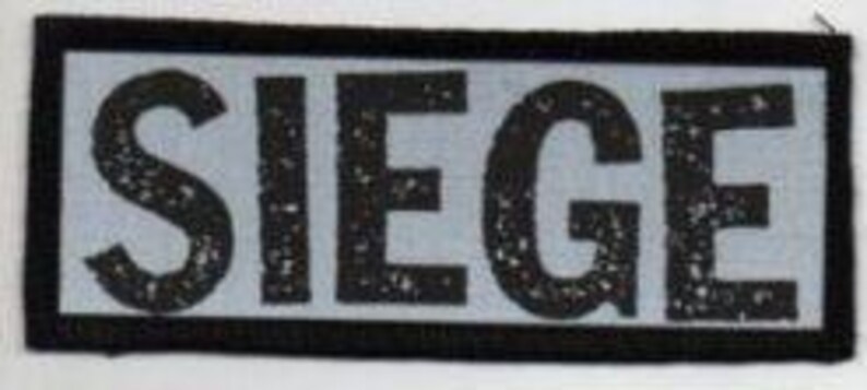 Siege Logo 1 247X11 Sublimated Patch Badge Applique Iron On - Etsy