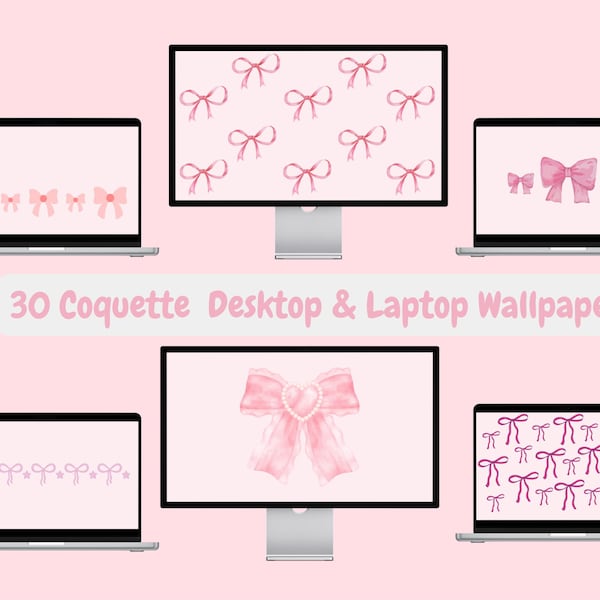 Coquette Laptop Wallpaper - Etsy