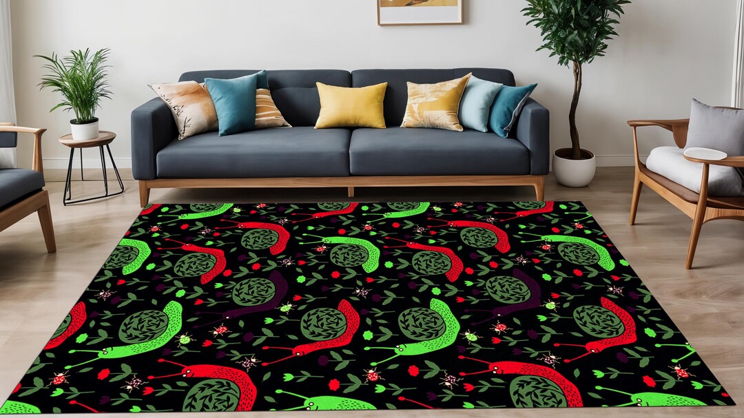 Snail Pattern Rug,sweet Snail Rug,amazing Rug,animal Rug,baby Room Rug ...