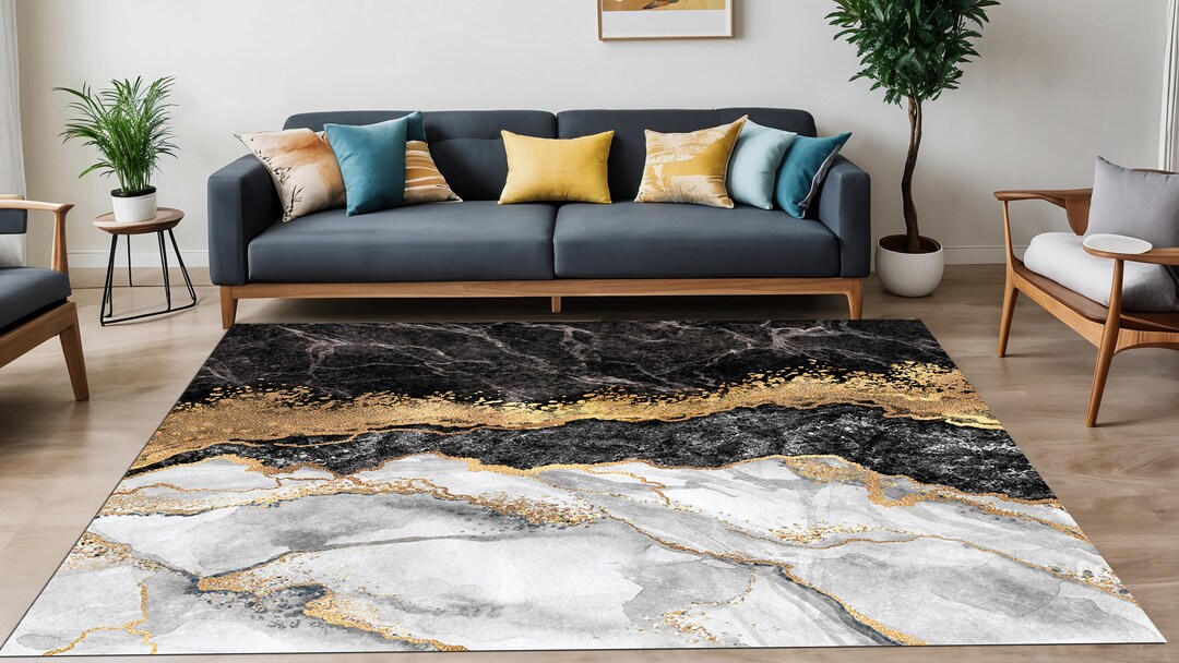 Black and White Rug,police Rugs,best Model Rugs,rugs for Area,non-slip ...