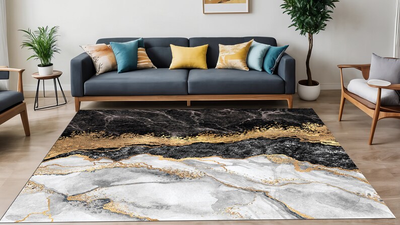 Black and White Rug,police Rugs,best Model Rugs,rugs for Area,non-slip ...