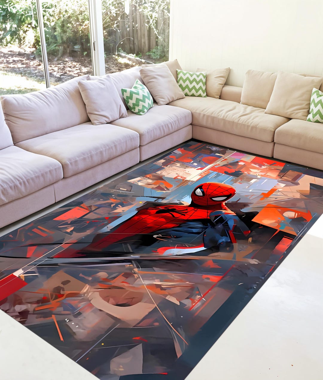 Spiderman Rug,spider Man Pattern Rug,comic Rug,amazing Rug,superhero ...
